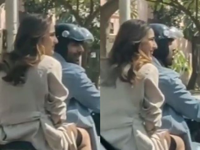 Sara Ali Khan takes a bike ride with Kartik Aaryan during shoot of Imtiaz Ali’s film; gets ...